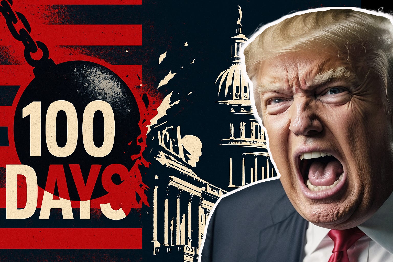 Trump’s First 100 Days: Dismantling Democracy. Unraveling America.
