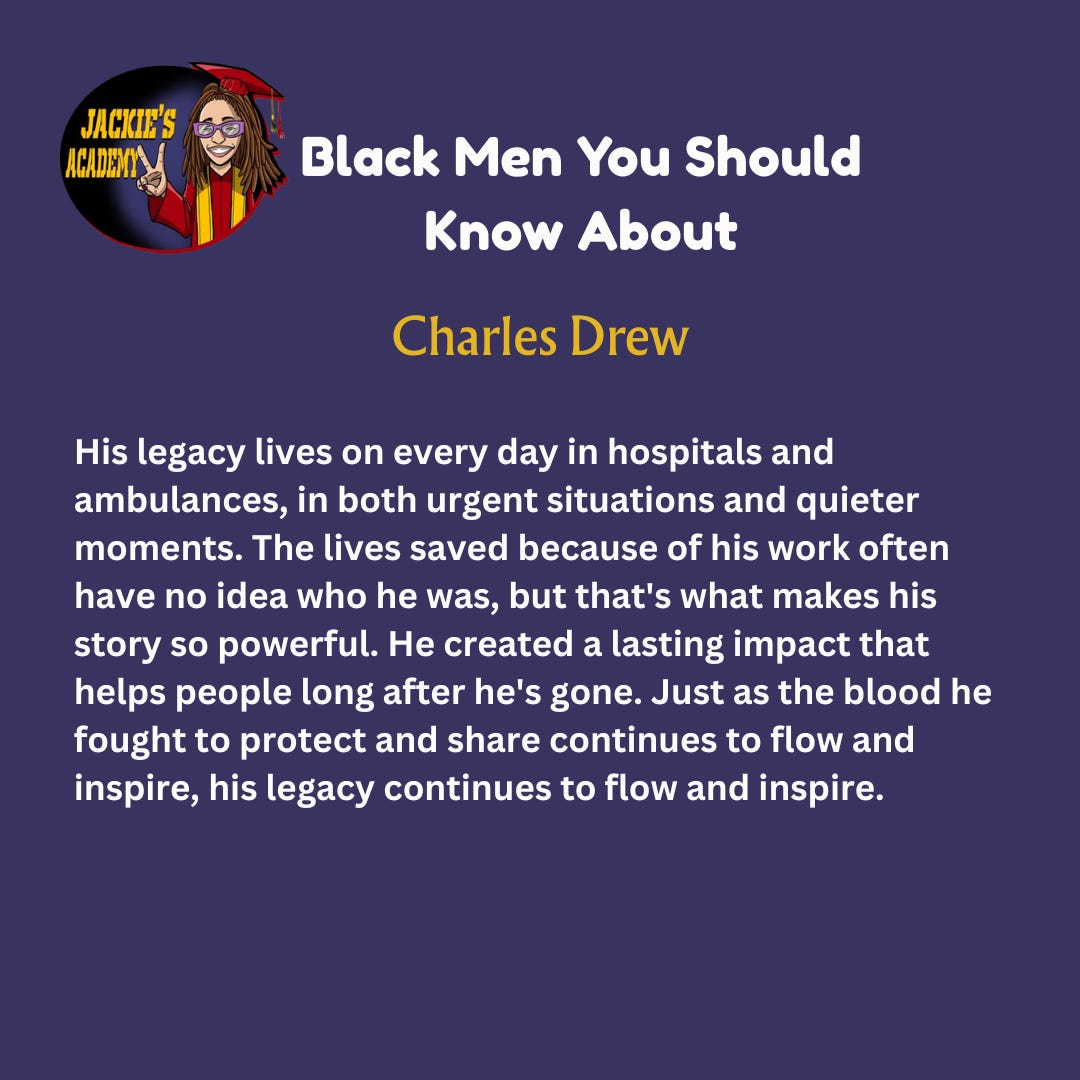 Black Men That You Should Know About: Charles Drew