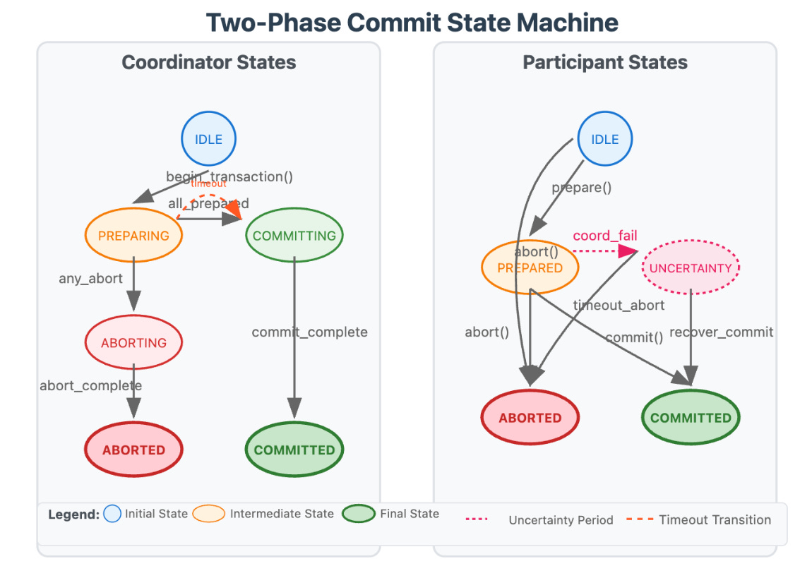 Distributed Transactions: Two-Phase Commit Protocol