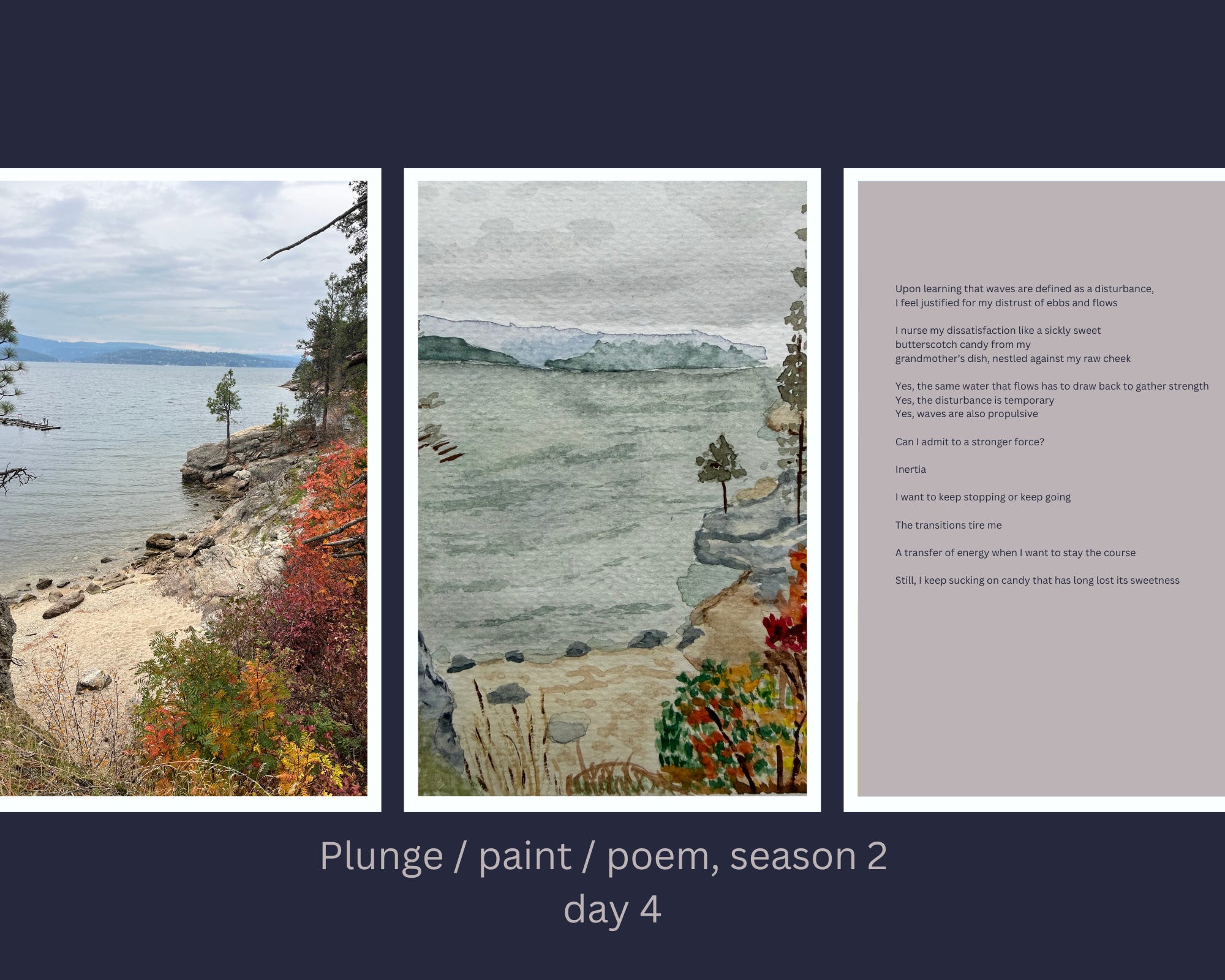 Introducing: Weekly Plunge / Paint / Poem Posts