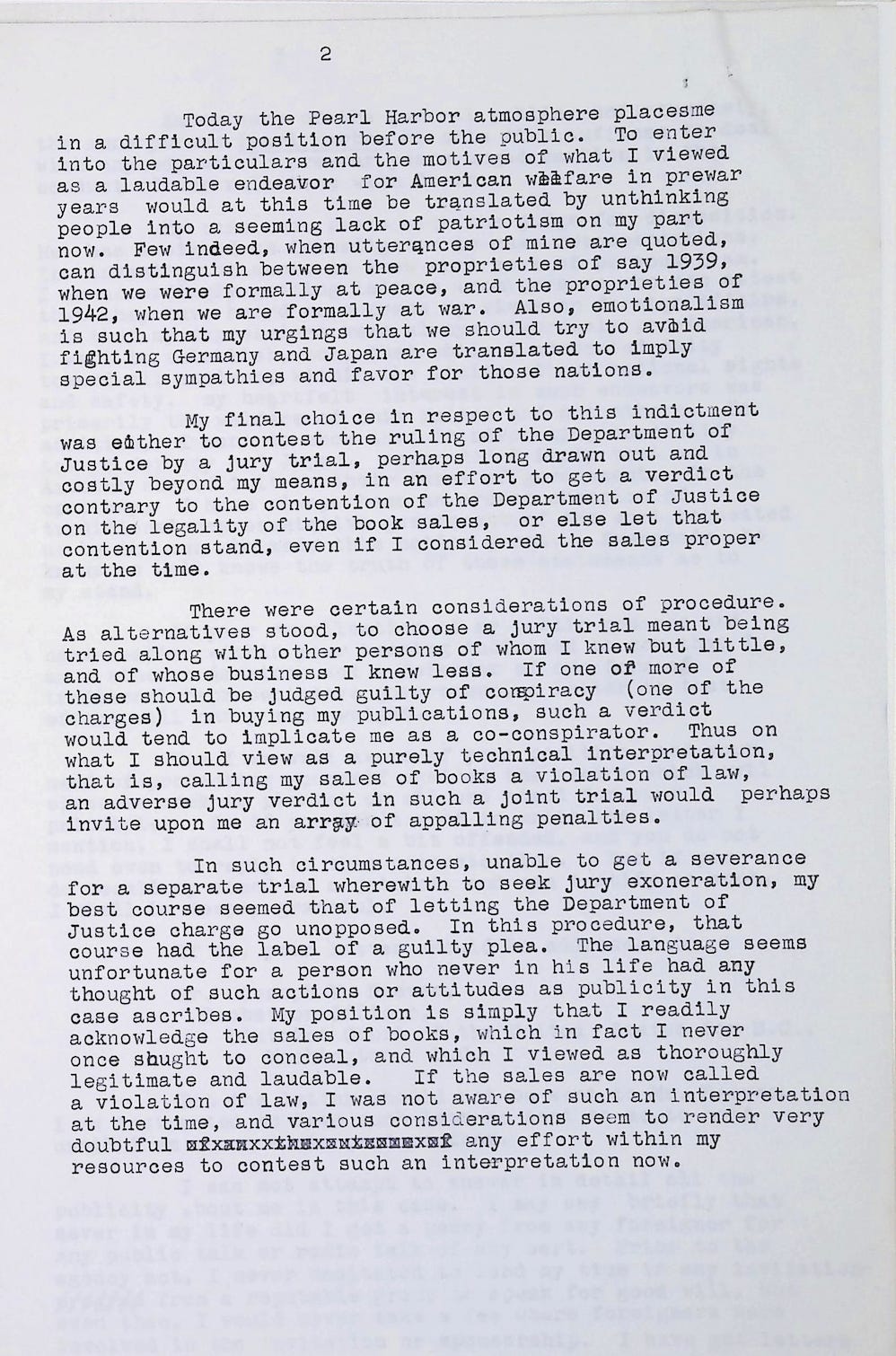 Ralph Townsend to Sen. Gerald Nye (ND), Asking for a Character Letter ...