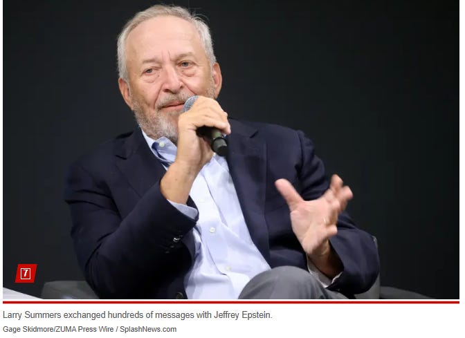 The Late Bill Clinton’s Treasury Secretary Larry Summers, Flew on ...