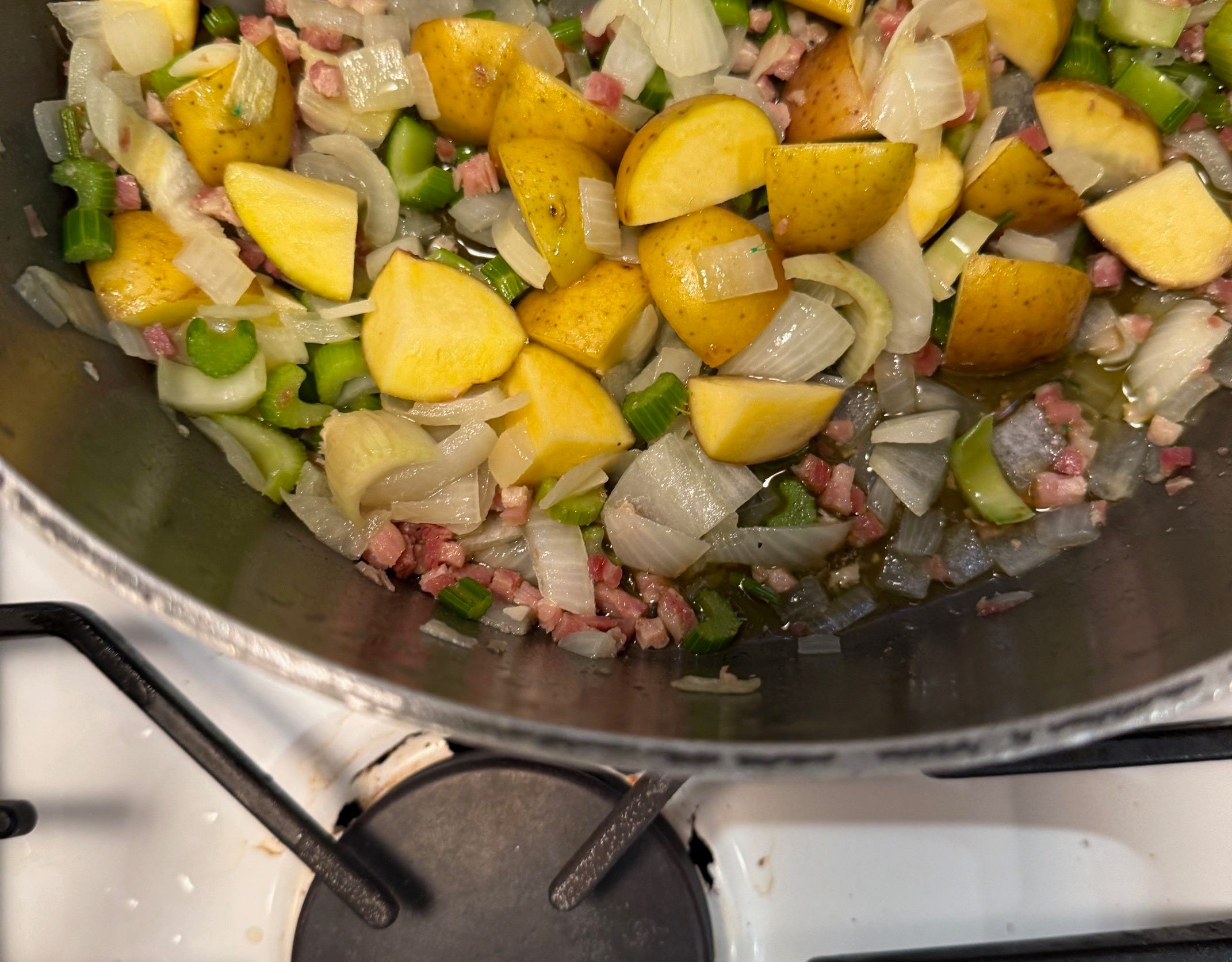 Cook I Corn & Cod Chowder (hold the cream), and Other Comforts of the Week