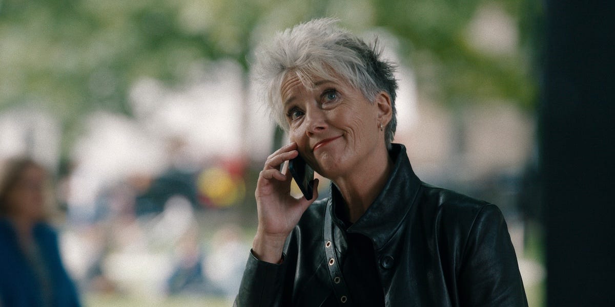 Emma Thompson’s Goth-Punk Hair, Makeup, and Wardrobe Transformation