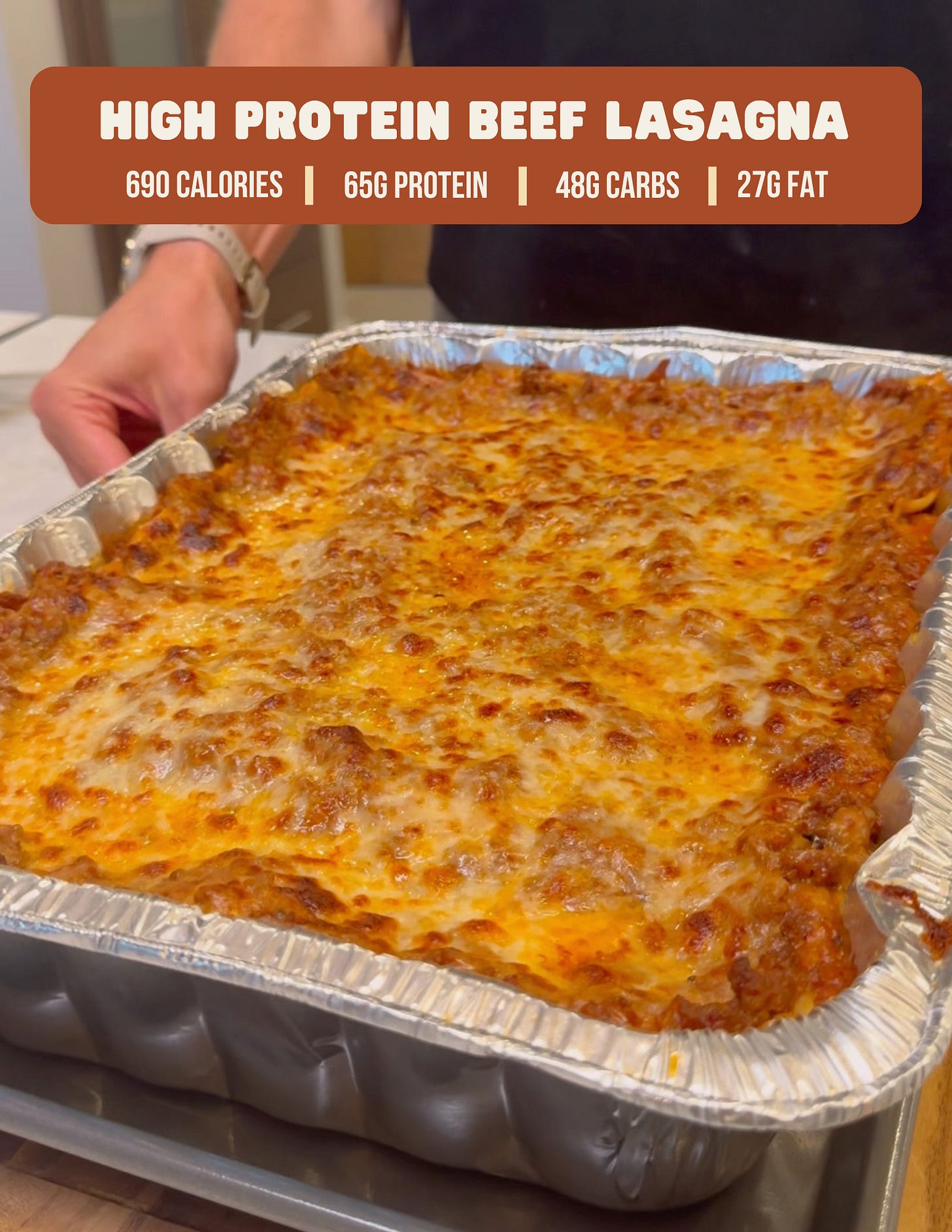 High Protein Beef Lasagna - by Stealth Health Life