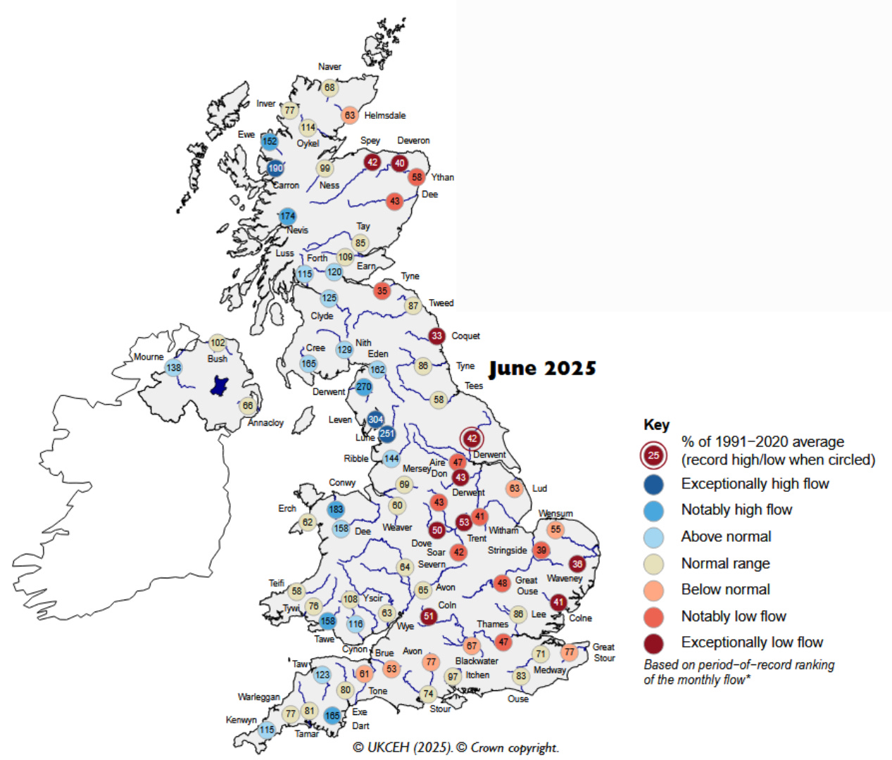 How full are the UK's reservoirs and rivers?
