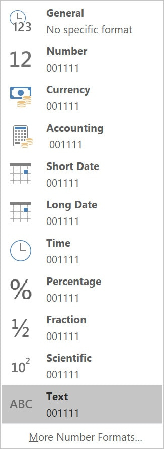 How to add zero in front of number in Excel [9 methods]