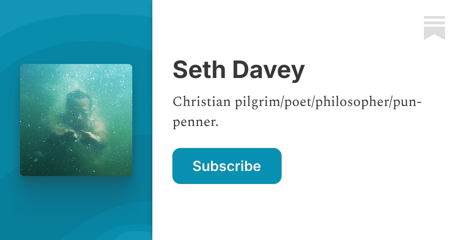 Seth Davey | The Pilgrim's Plunge | Substack