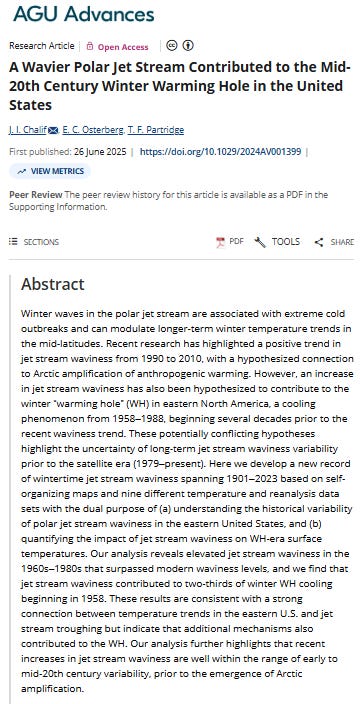 The Jet Stream Conundrum: Straight or Wavy, It's Always "Climate Change"