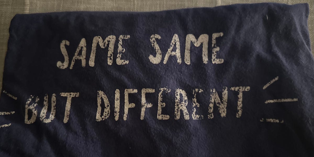 Same, Same But Different - by Heidi