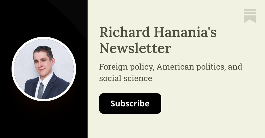 Richard Hanania's Newsletter | Substack