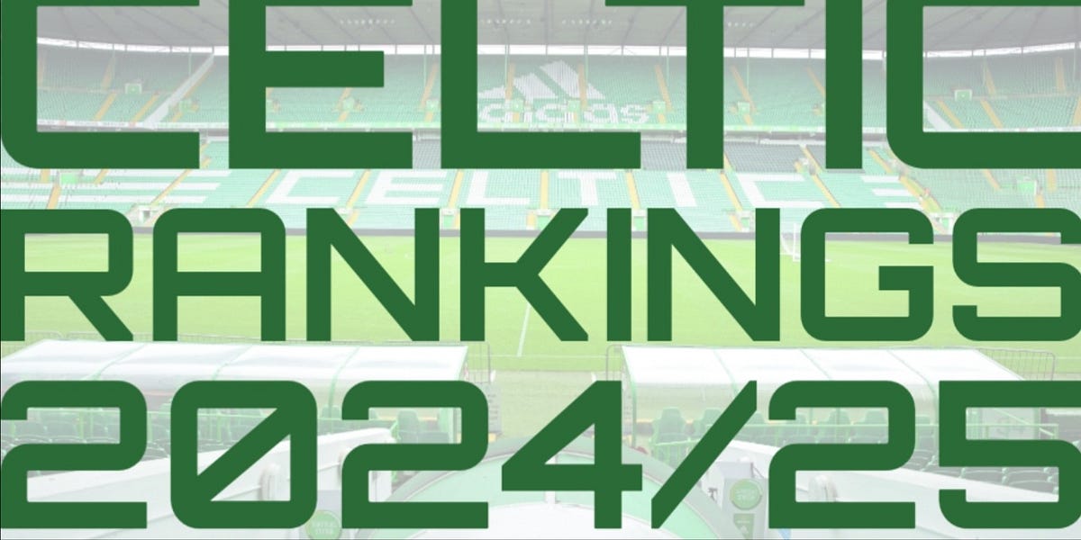 Celtic Player Ratings Season 24/25