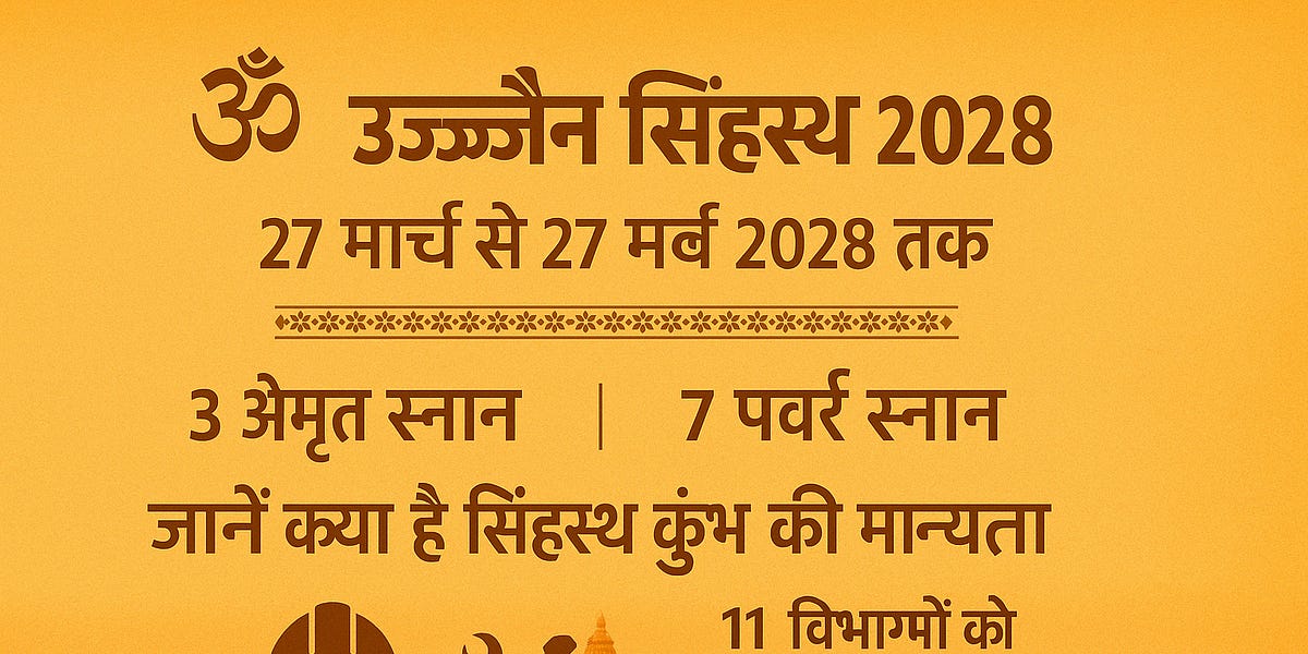 🕉️ Ujjain Simhastha Kumbh 2028: Dates, Significance, Rituals, Sacred ...
