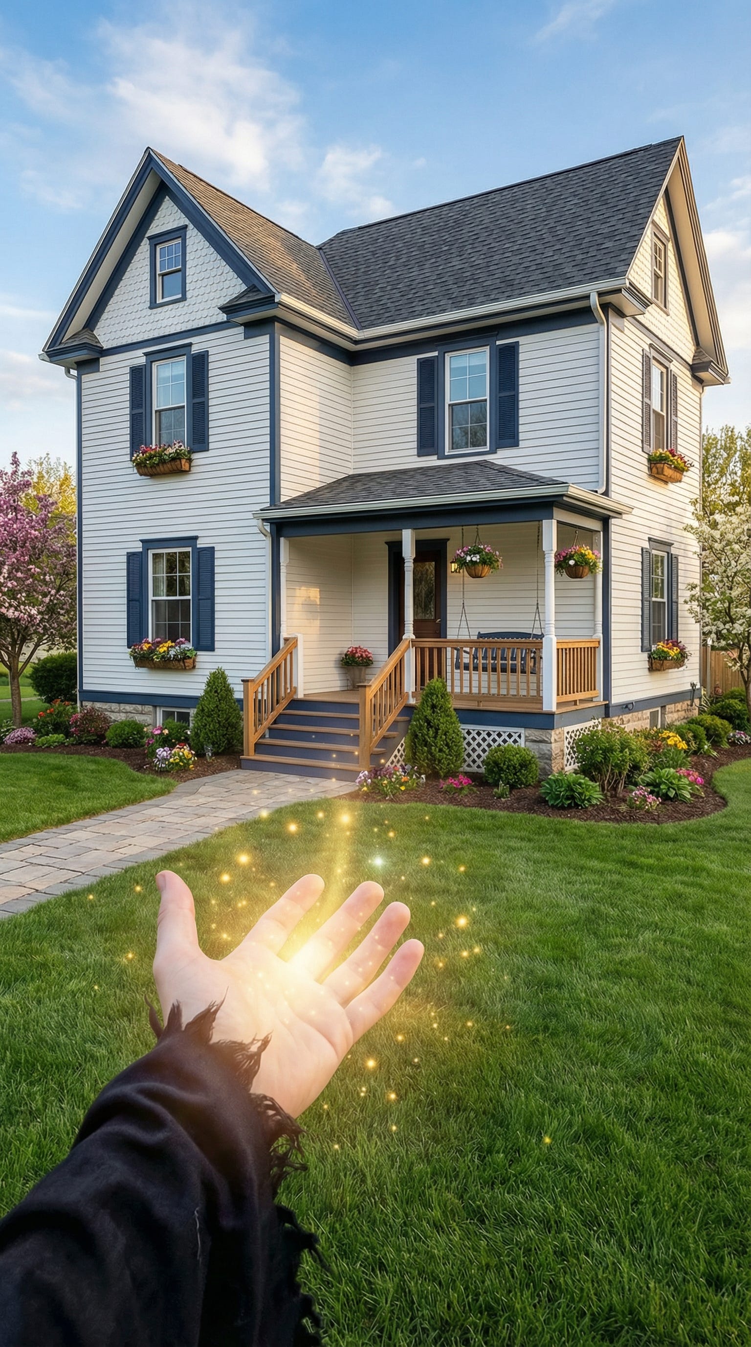 #272 Viral Video Prompt: MAGIC HAND EXPLODING & RENOVATING HOUSE