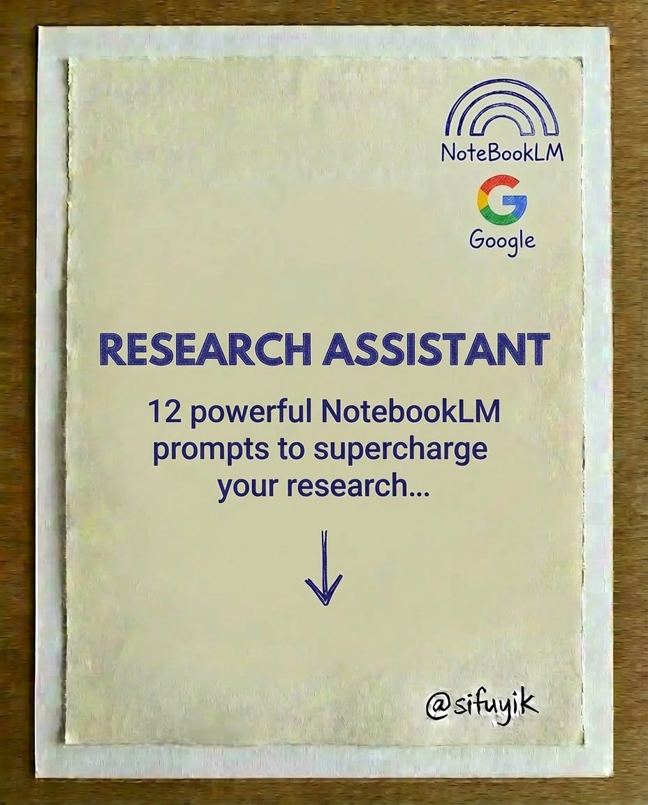 12 NotebookLM Prompts for Literature Review (2026 Research Guide)