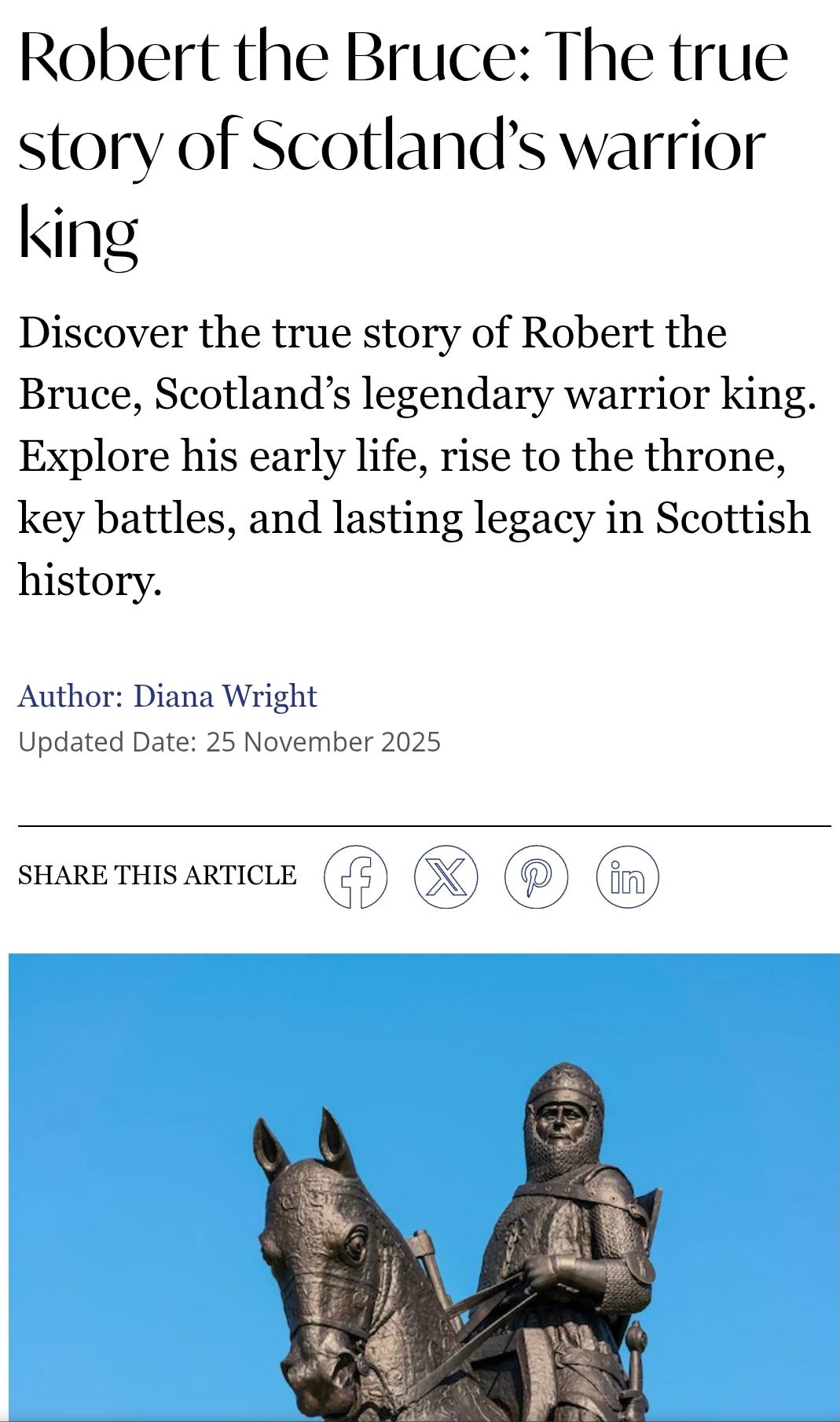 Robert the Bruce: The true story of Scotland’s warrior king : a child ...