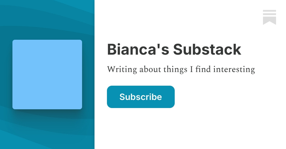 Bianca's Substack | Bianca Facchinei | Substack