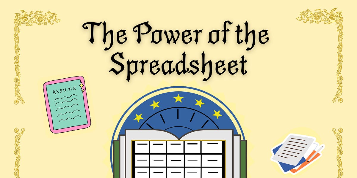 How a Spreadsheet Can Transform Your Job Hunt