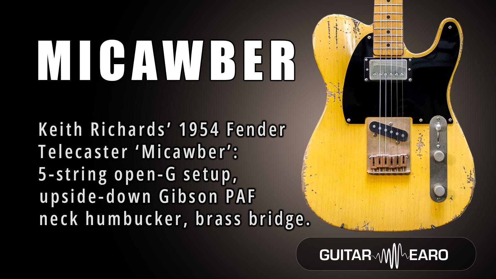 Keith Richards’ “Micawber”: The Five-String Telecaster That Redefined ...