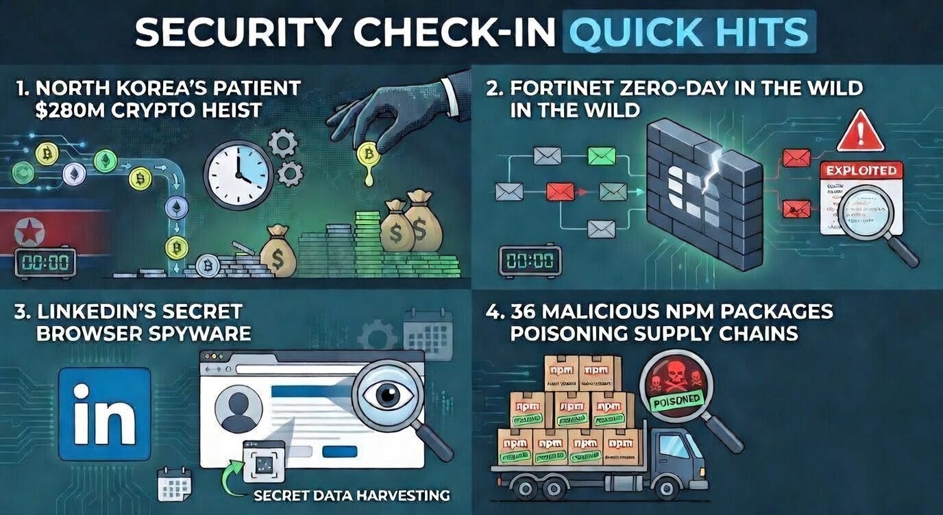 Security Check-in Quick Hits: North Korea’s Patient $280M Crypto Heist ...