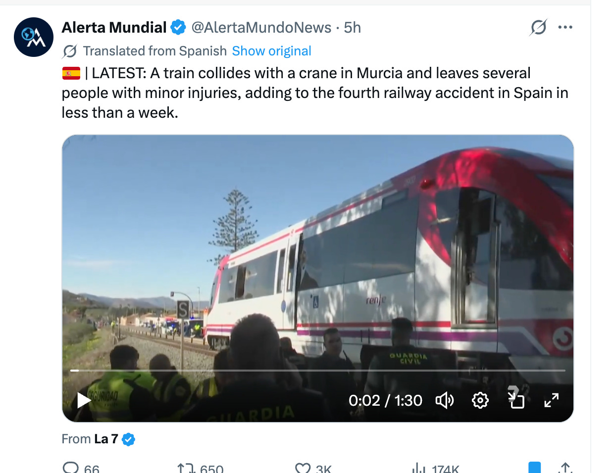 Fourth Railway Accident In Spain In Less Than A Week: Reports Of ...