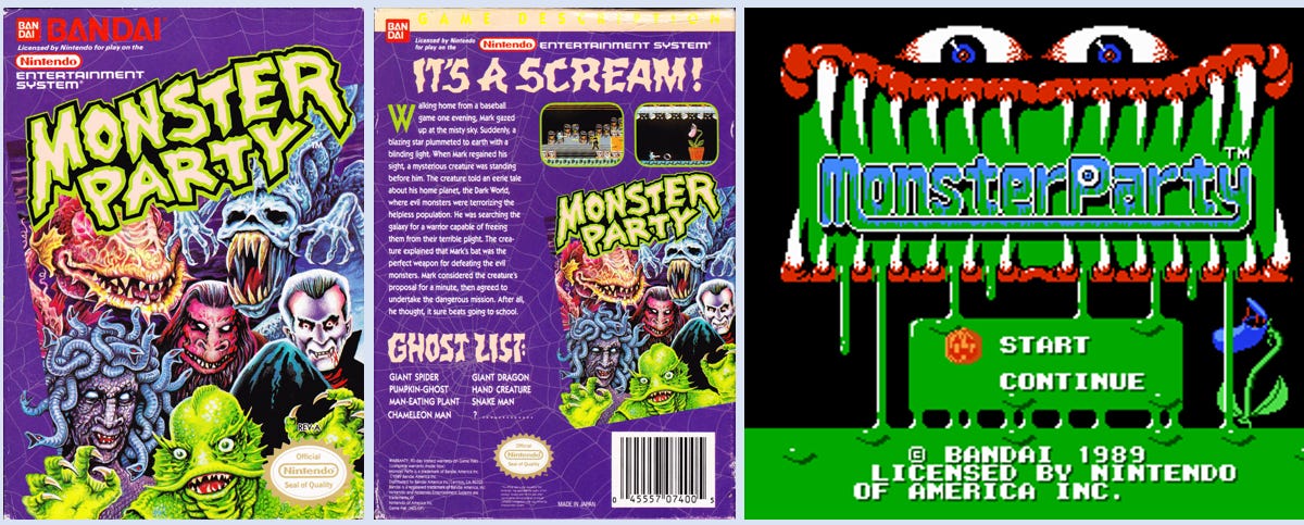 monster party nes prototype