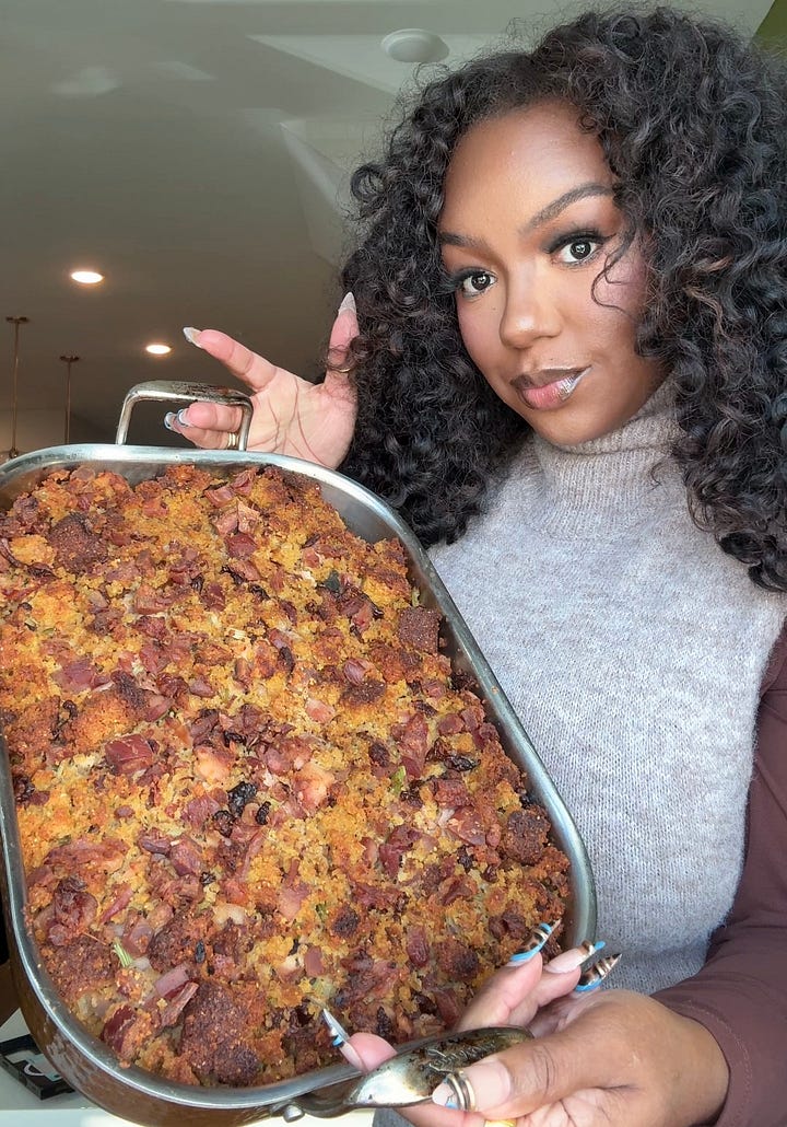 Brown Butter Sage Cornbread Stuff/Dress-ing
