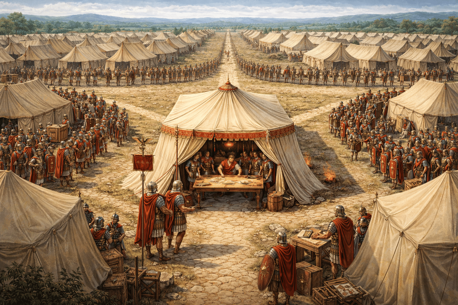 El praetorium, corazón del mando romano