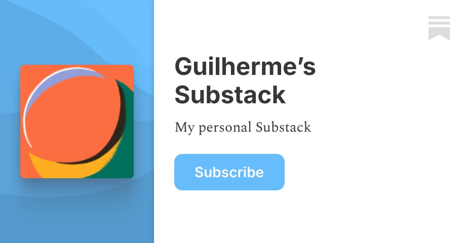 Guilherme’s Substack | Guilherme Partel | Substack