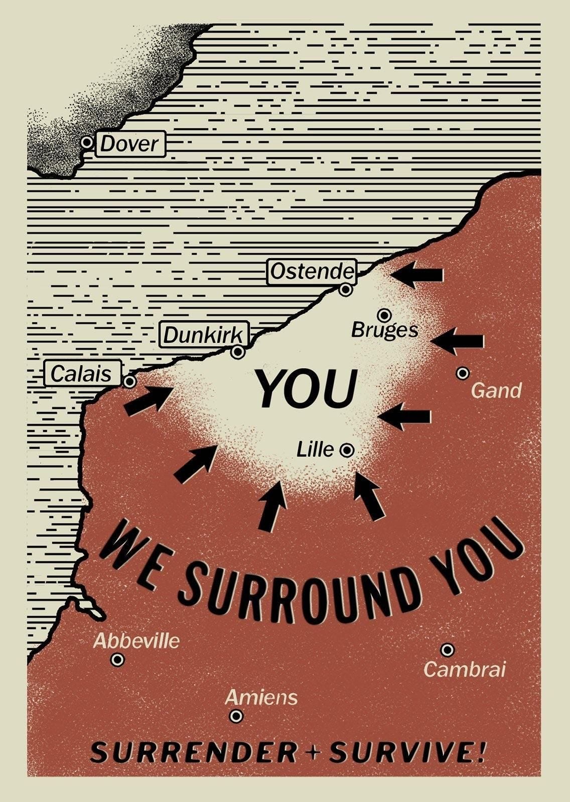 Maps in airborne leaflet propaganda during WWII