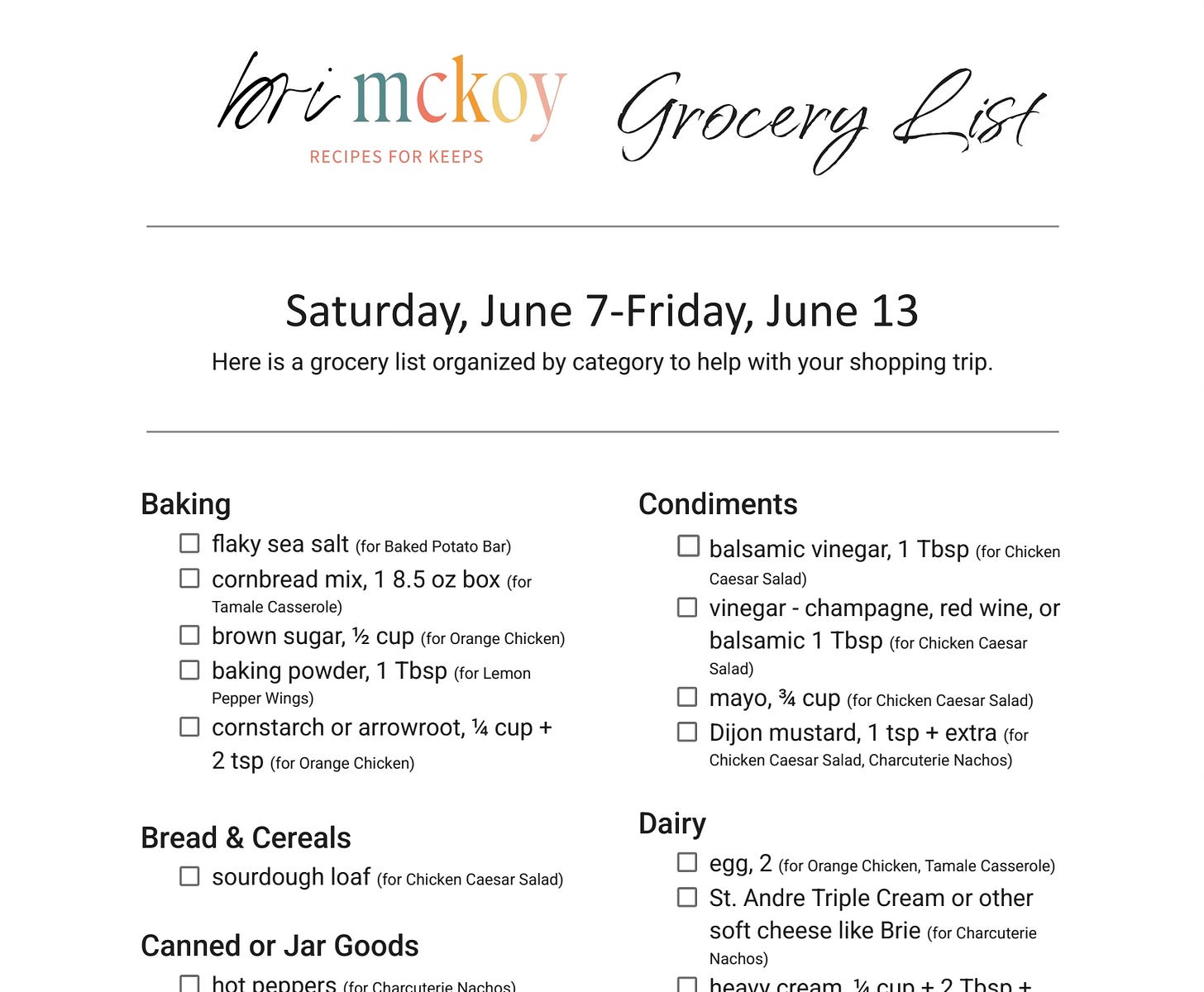 A January Meal Plan You Can Actually Stick To