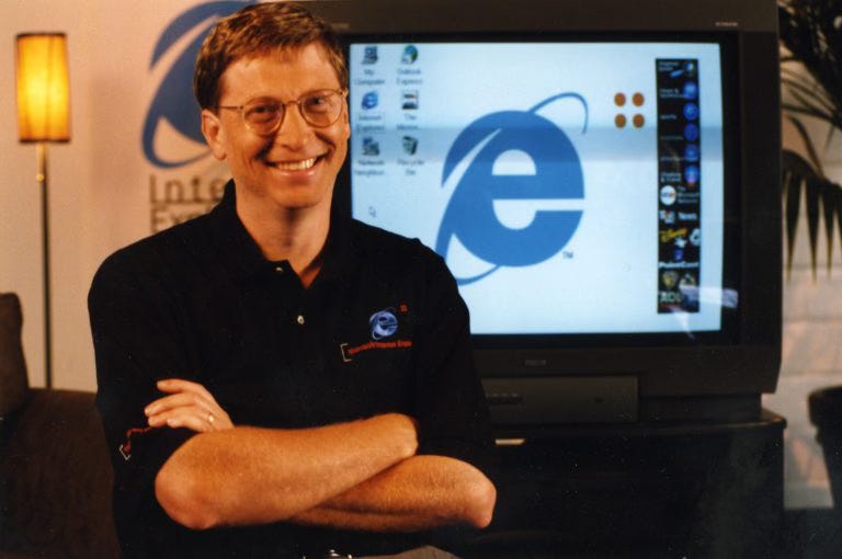 Así se jugó la partida de Microsoft en los 90