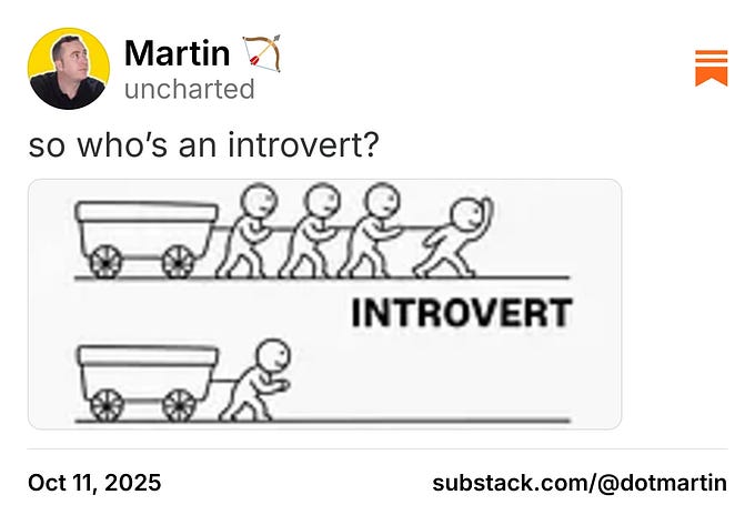 Morose Young Man (@moroseman): "People who make being an introvert ...
