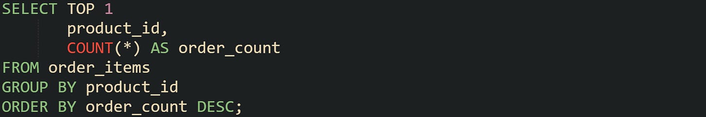 Finding The Most Frequent Value In A SQL Column