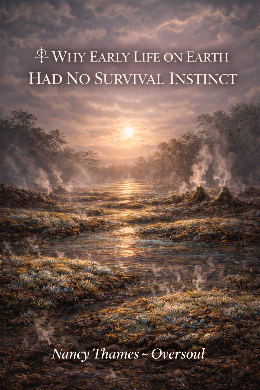 Why Early Life on Earth Had No Survival Instinct