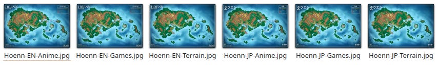 Hoenn Region Map — Labeled Pokémon map with anime locations