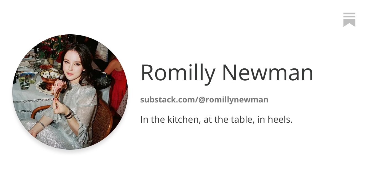 Romilly Newman | Substack