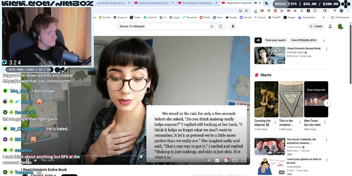 JimboZoomer review Onision's book - by Anon Groyper