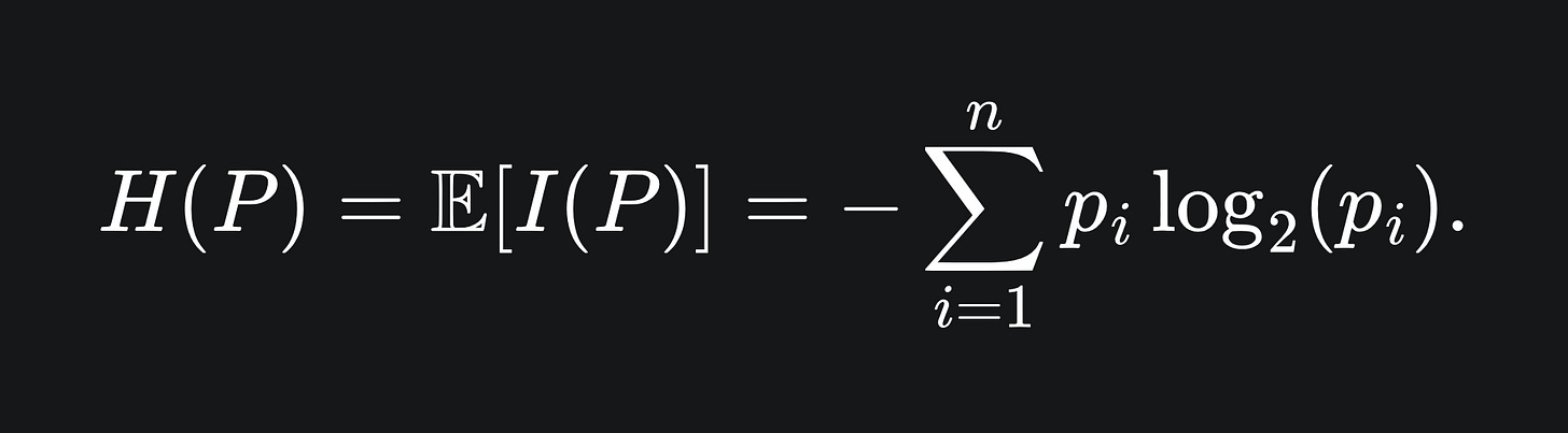 Shannon entropy: how to measure information mathematically