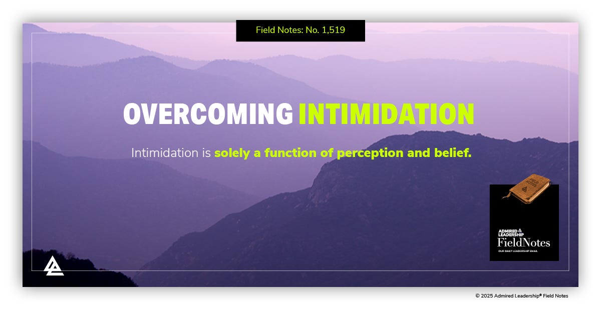 Overcoming Feelings of Intimidation