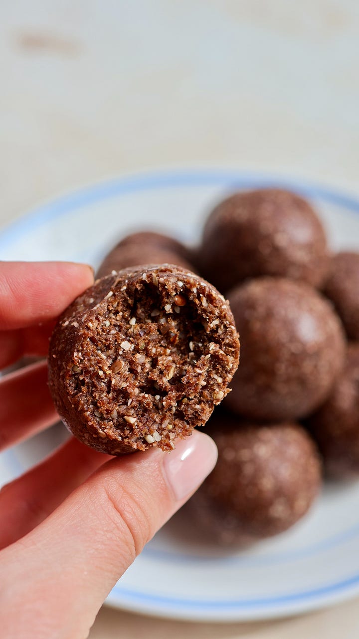 Choc-Coconut Protein Balls - by Amanda Maiorano