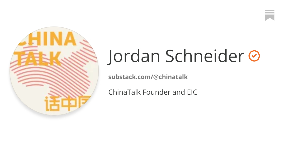 Jordan Schneider | Substack