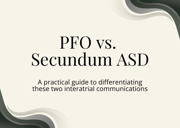 Secundum ASD vs. Patent Foramen Ovale - by Aram K.