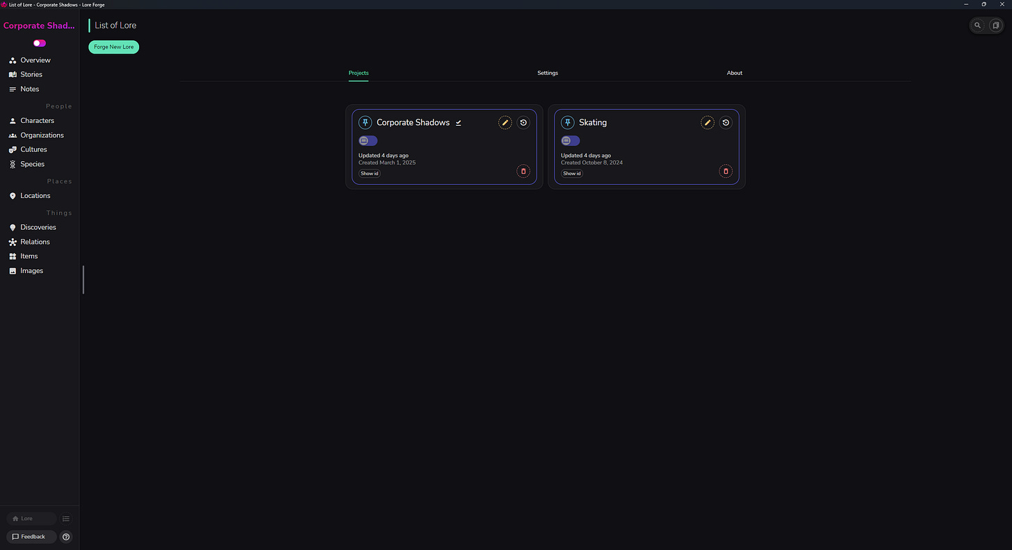 How I Use Lore Forge to Write My Fiction - by J D Lear