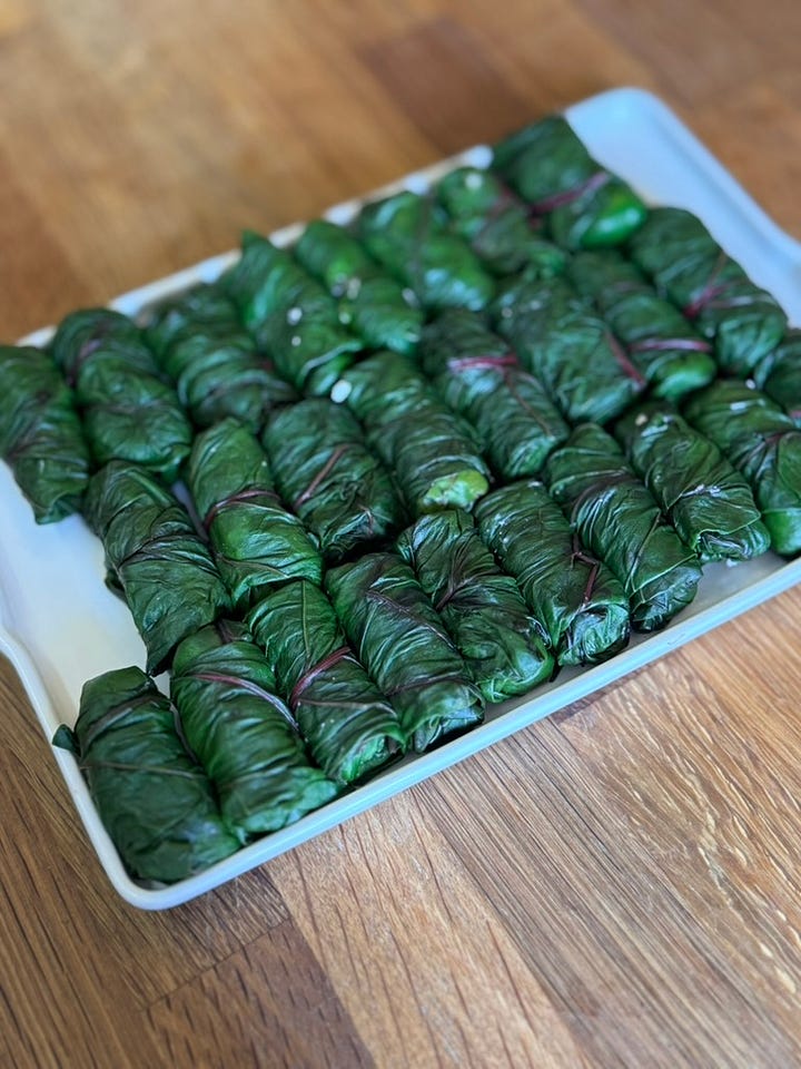 stuffed beet greens