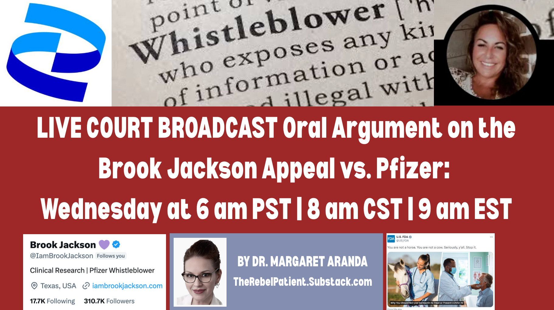 LIVE COURT BROADCAST Oral Argument on the Brook Jackson Appeal vs ...