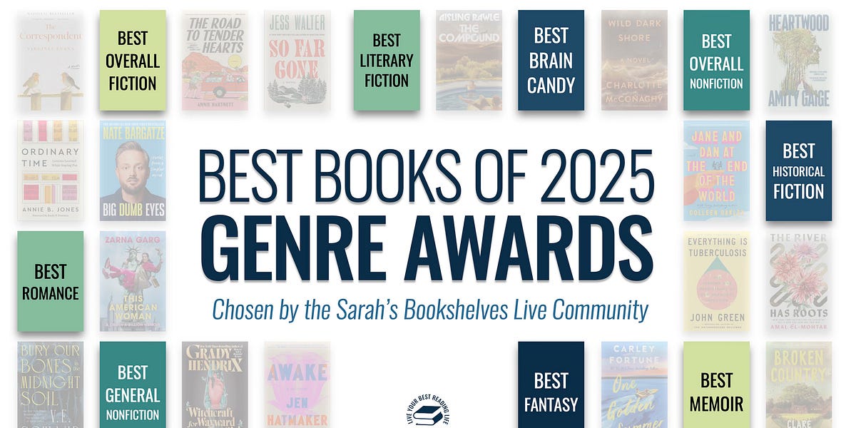 Best Books of 2025 Genre Awards - by Sarah Dickinson