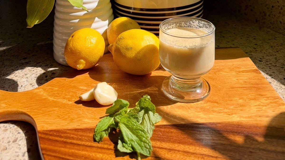 The lemon elixir I make for my liver & the sweet potato dinner I make ...