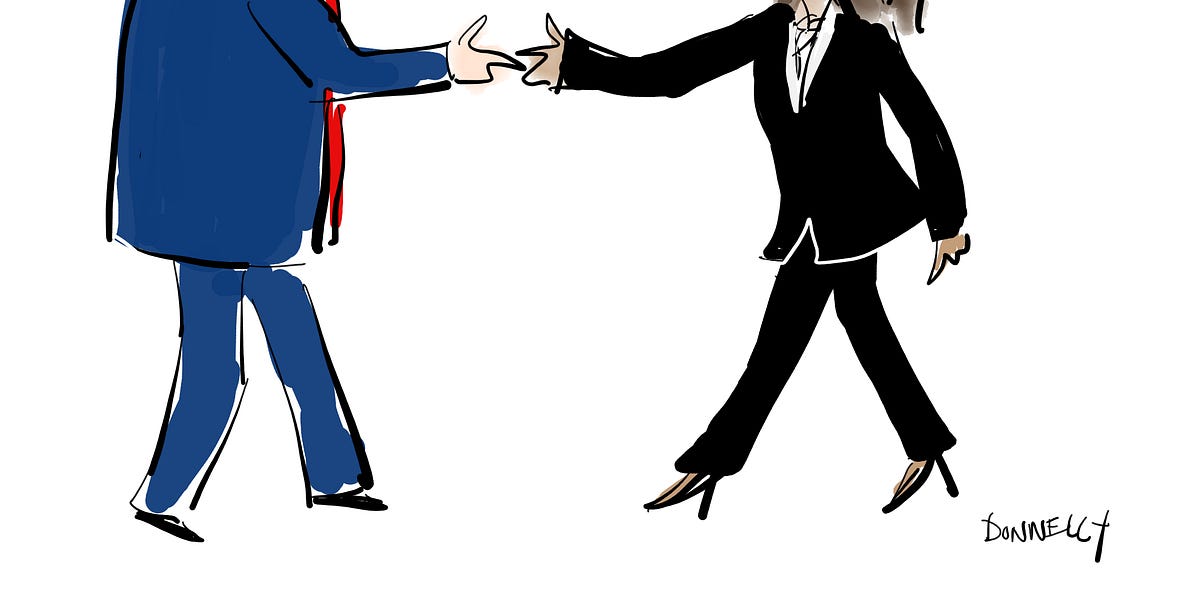 Harris Gets To Trump And Wins Debate - by Liza Donnelly
