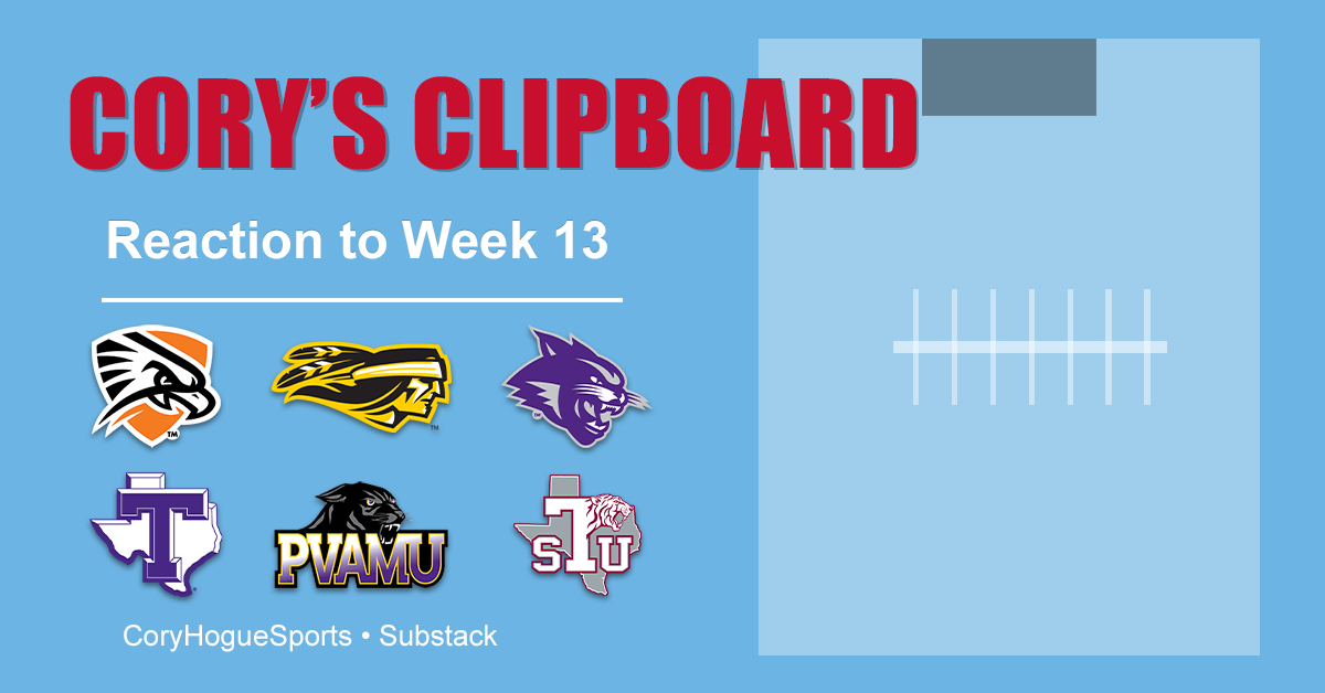 Texas Non-FBS playoff recap: Week 13 - Cory Hogue Sports